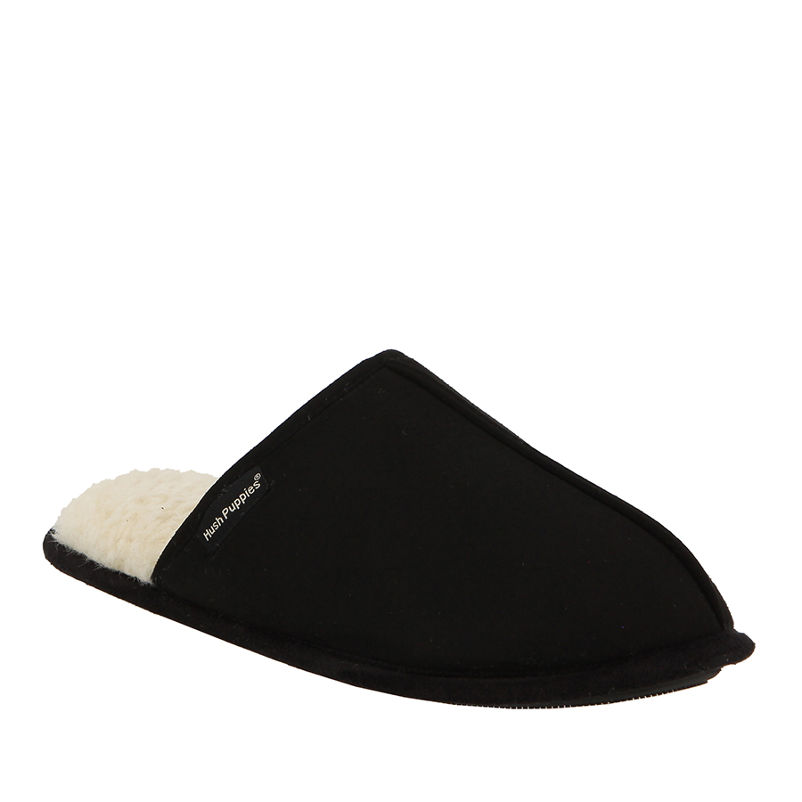 MARTIN SLIPPERS BLACK - Hush Puppies