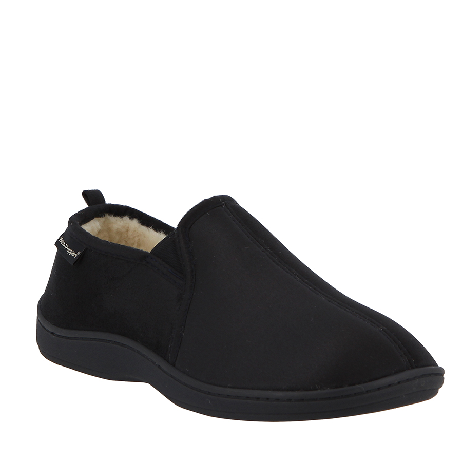 MARTIN SLIPPERS BLACK - Hush Puppies