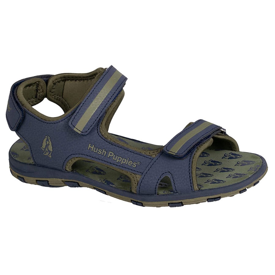 KIDS PAT RAFTER NAVY OLIVE MULTI – Hush Puppies